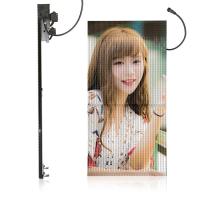 China IP65 P8 p15 p31 Flexible Led Curtain Screen Stage Aluminum Led Mesh Curtain Screen for sale