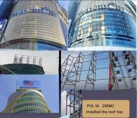 China High Brightness Double Flexible Led Curtain Screen P8 p15 p16 Digital Advertising Billboard for sale