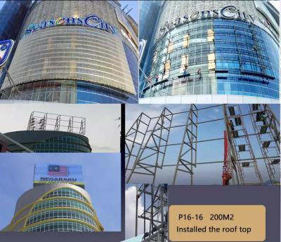 China High Brightness Double Flexible Led Curtain Screen P8 p15 p16 Digital Advertising Billboard for sale