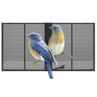 China Full Color Super Slim Bright Flexible Led Display Panel Curtain Glass P2.6-7.82mm for sale
