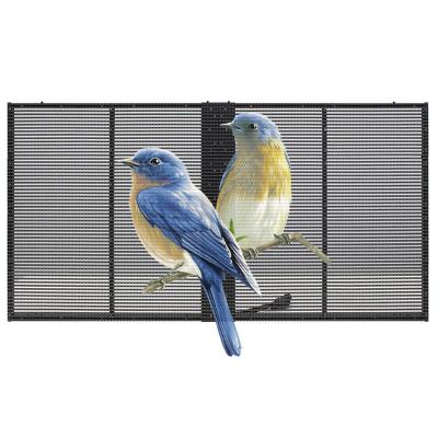 China Full Color Super Slim Bright Flexible Led Display Panel Curtain Glass P2.6-7.82mm for sale