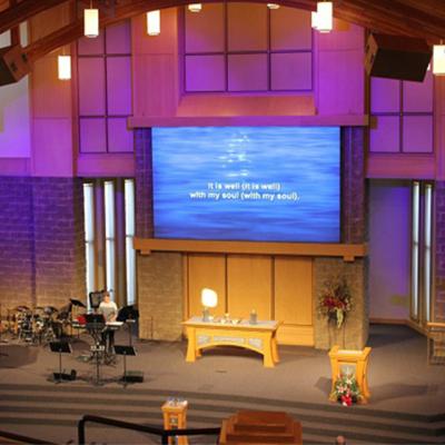China Stage Background Hd Led Wall P3 P4 , Outdoor Led Display Screen P3.91 For Church for sale