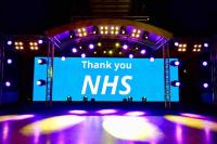 China Concert Stage LED Backdrop Screen 500X1000mm Indoor LED Wall Stage Backdrop for sale