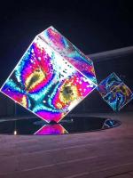 China High Resolution 384*384mm P3 Indoor Cube Panel Display Screen King Visionled for sale