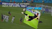 China Football Stadium Display Screen Videotron P10 LED Perimeter Advertising System for sale