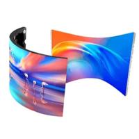China P1.875 P2 P2.5 P3 Indoor LED Round Screen Soft Module Round LED Advertising Ring Full Color Screen for sale
