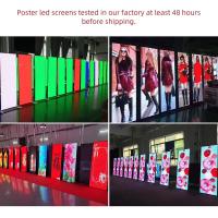 China Indoor P2.5 Portable Smart Advertising Player Led Screen Poster Display For Shopping Mall for sale