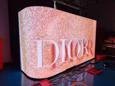 China 8.6mm Ultra Thin Flexible P4 LED Display With 256×128mm Standardized Size for sale