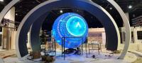 China 12 - 16 Bit Seamless Sphere LED Display Screen With 360 Degree Viewing Angle for sale