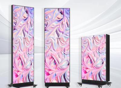 China Foldable LED Display poster with P1.25/P1.53/P1.86/P2 /P2.5  Pixel Pitch 3840Hz Refresh Rate and Front Maintenance Design for sale