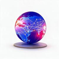 China Seamless Splicing Spherical LED Screen Display Lightweight Floor Mounted for sale