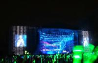China Outdoor P3.91 Lightweight LED Transparent Screen Display For Shopping Mall Windows for sale