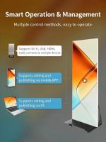 China COB LED Advertising Display Floor Stand Waterproof LED Screen Poster for sale