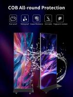 China COB LED Advertising Display Floor Stand Waterproof LED Screen Poster for sale