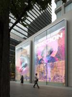 China Double Sided 3D Transparent LED Display Screen For Museum Artifact Display for sale
