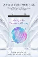 China 2mm 4mm Holographic Transparent Screen Achieving Naked Eye 3D Levitation Images for sale