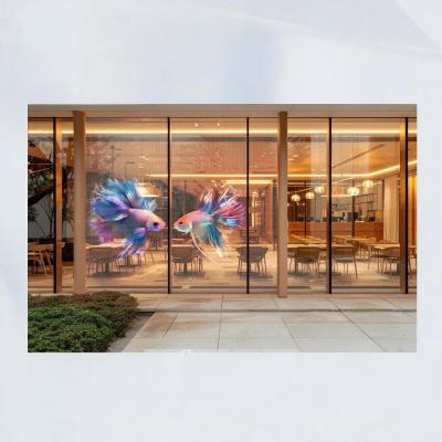 China 2mm 4mm Holographic Transparent Screen Achieving Naked Eye 3D Levitation Images for sale