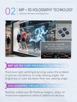 China 2mm 4mm Holographic Transparent Screen Achieving Naked Eye 3D Levitation Images for sale