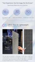 China 2mm 4mm Holographic Transparent Screen Achieving Naked Eye 3D Levitation Images for sale