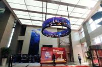 China P1.25 Indoor LED Flexible Display 240x120mm Module Size Curved LED Display Screen for sale