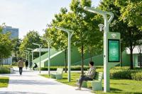 China Outdoor Light Pole LED Display Screen High Brightness For Smart City for sale