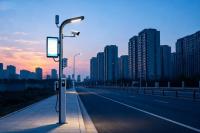 China Outdoor Light Pole LED Display Screen High Brightness For Smart City for sale