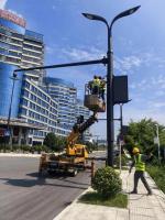 China Outdoor Light Pole LED Display Screen High Brightness For Smart City for sale