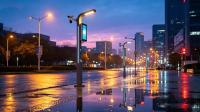 China Outdoor Light Pole LED Display Screen High Brightness For Smart City for sale