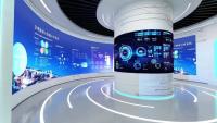 China Indoor Smart Digital Exhibition Hall Wall Mount Curved LED Display Screen for sale