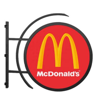 China IP65 Circle Led Screen Logo Wifi P4.68 Led Commercial Advertising Display Screen for sale