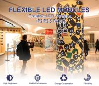 China 2mm Curtain Flexible Led Display Module Curved Led Video Wall Soft for sale