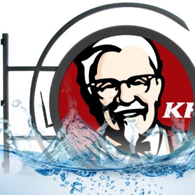 China Small Advertising Led Display Screen Board Store Digital Circle Logo Sign 3840HZ for sale