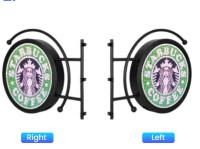 China Small Advertising Led Display Screen Board Store Digital Circle Logo Sign 3840HZ for sale