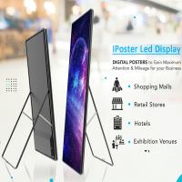 China Magnetic Front Access Led Display Screen For Shop P2 Usb Wifi 4g P1.8 640X1920mm for sale