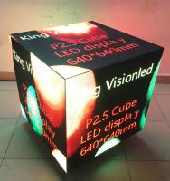 China 640x640mm Magic Cube Led Display 3d Effect SMD2121 Large Advertising Square 2.5mm for sale