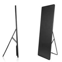 China Led Poster Mirror Led Screen CE UL RoHS Mobile Stand Remote Control 4G WIFI for sale