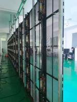 China Hd Flexible Led Curtain Screen Rental P3.91 Transparent Led Film Display for sale