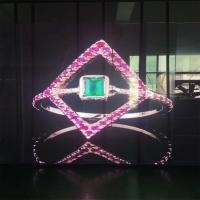 China Glass Window Transparent Led Display Screen Banner Outdoor Mesh for sale