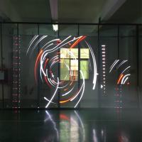 China Glass Window Transparent Led Display Screen Banner Outdoor Mesh for sale