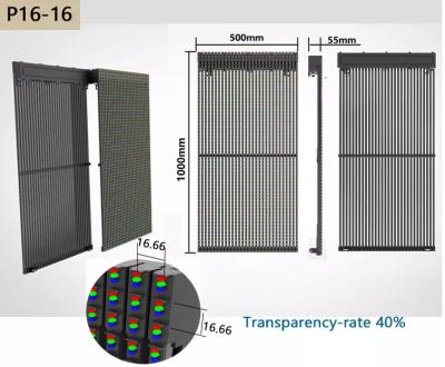 China Small Portable Led Curtain Screen Panel P16.67mm Front Service for sale