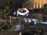China Transparent LED Display Screen P3.9 Indoor High Transparency Rate Glass Mesh Panel for sale