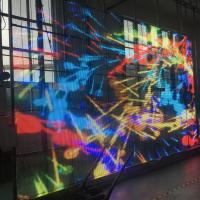 China Transparent Glass Led Screen Wall Curtain Window Superior IC P3.9 P7.8mm for sale