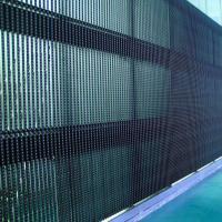 China Transparent Glass Led Screen Wall Curtain Window Superior IC P3.9 P7.8mm for sale