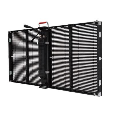 China Transparent LED Display Screen P3.9 Indoor High Transparency Rate Glass Mesh Panel for sale