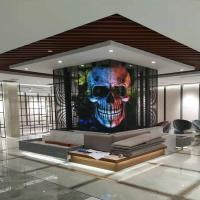 China Indoor Transparent Led Display Screen Film 1R1G1B Lightweight Thin Showcase for sale