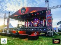 China P4 P3 Outdoor Rental LED Display Curtain HDR 250x250mm 16 Bit High Definition for sale
