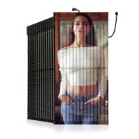 China Transparent Waterproof 	LED Curtain Screen Advertising Pantalla Videotron P15 for sale