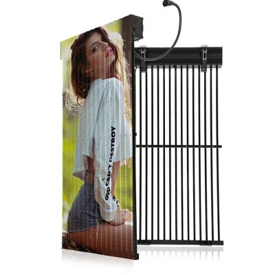 China Transparent Waterproof 	LED Curtain Screen Advertising Pantalla Videotron P15 for sale