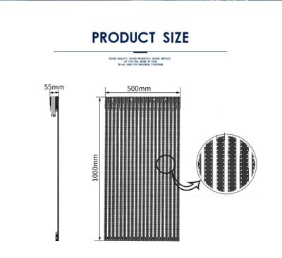 China Billboard Outdoor LED Curtain Screens For Video Advertising P8 Full Color for sale