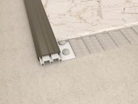 China Decorative Gold Brushed 304 Stainless Steel Transition Strip Wall Tile Profile Trim for sale